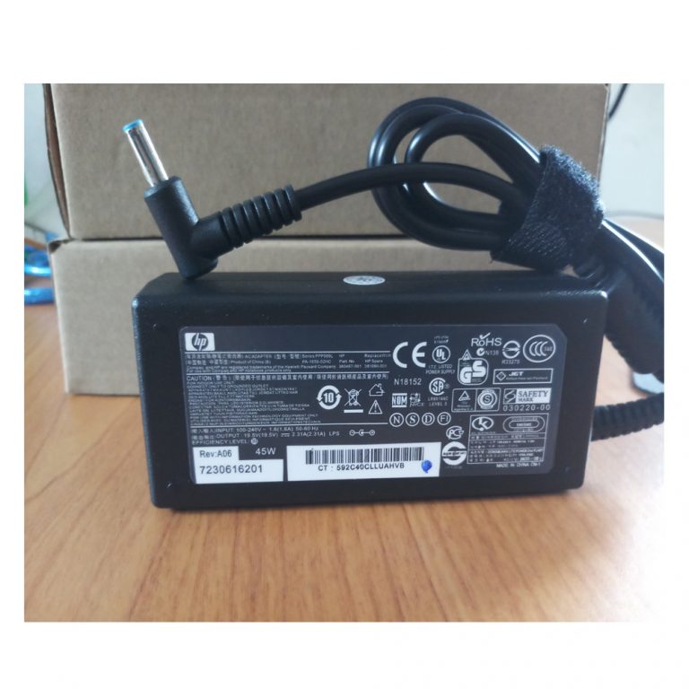 Hp Laptop charger blue pin new - Mygadgetslk